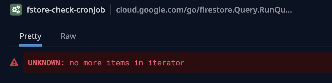 firestore: tracing error "no more items in iterator" on iterator.Done · Issue #7711 · googleapis ...