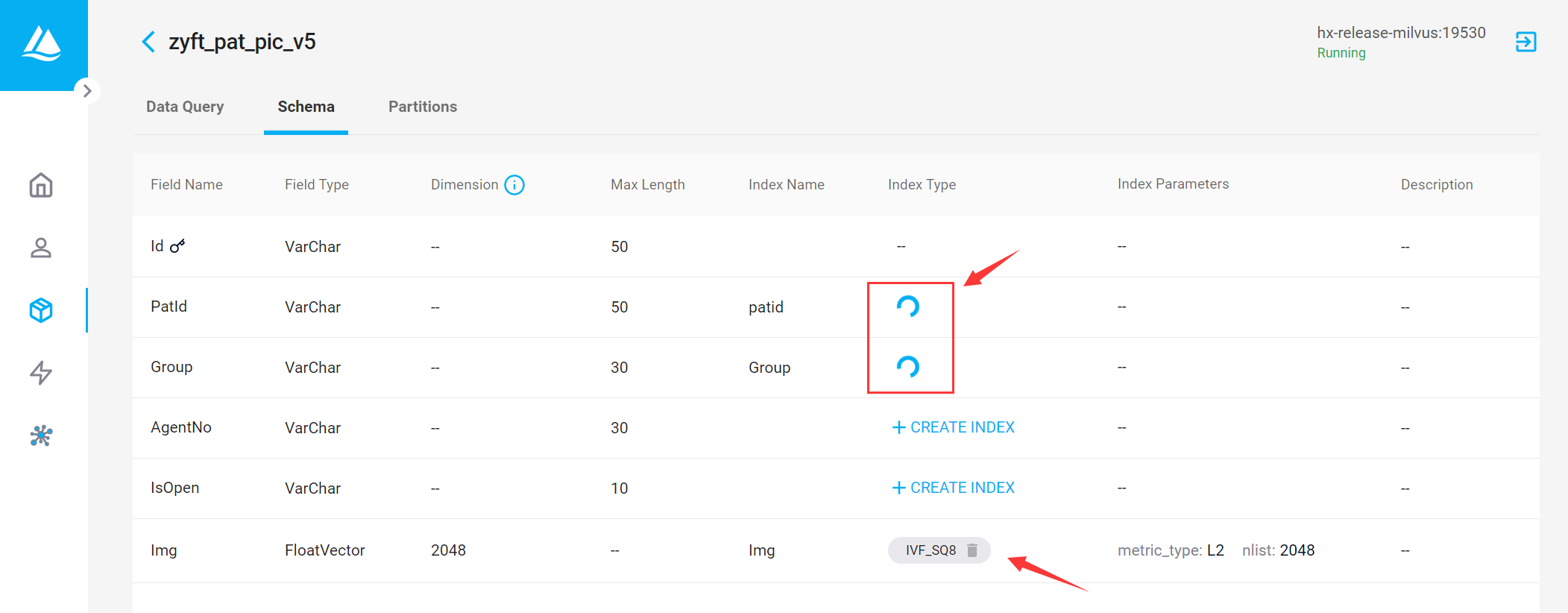 [Bug]: Can't built the varchar index of the Milvus 2.1.4 · Issue #19655 · milvus-io/milvus · GitHub