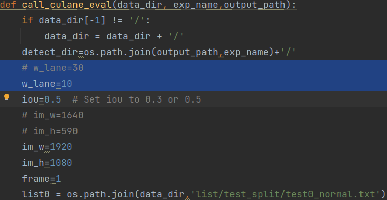 关于使用culane评估指标值异常 · Issue #125 · cfzd/Ultra-Fast-Lane-Detection-v2 · GitHub
