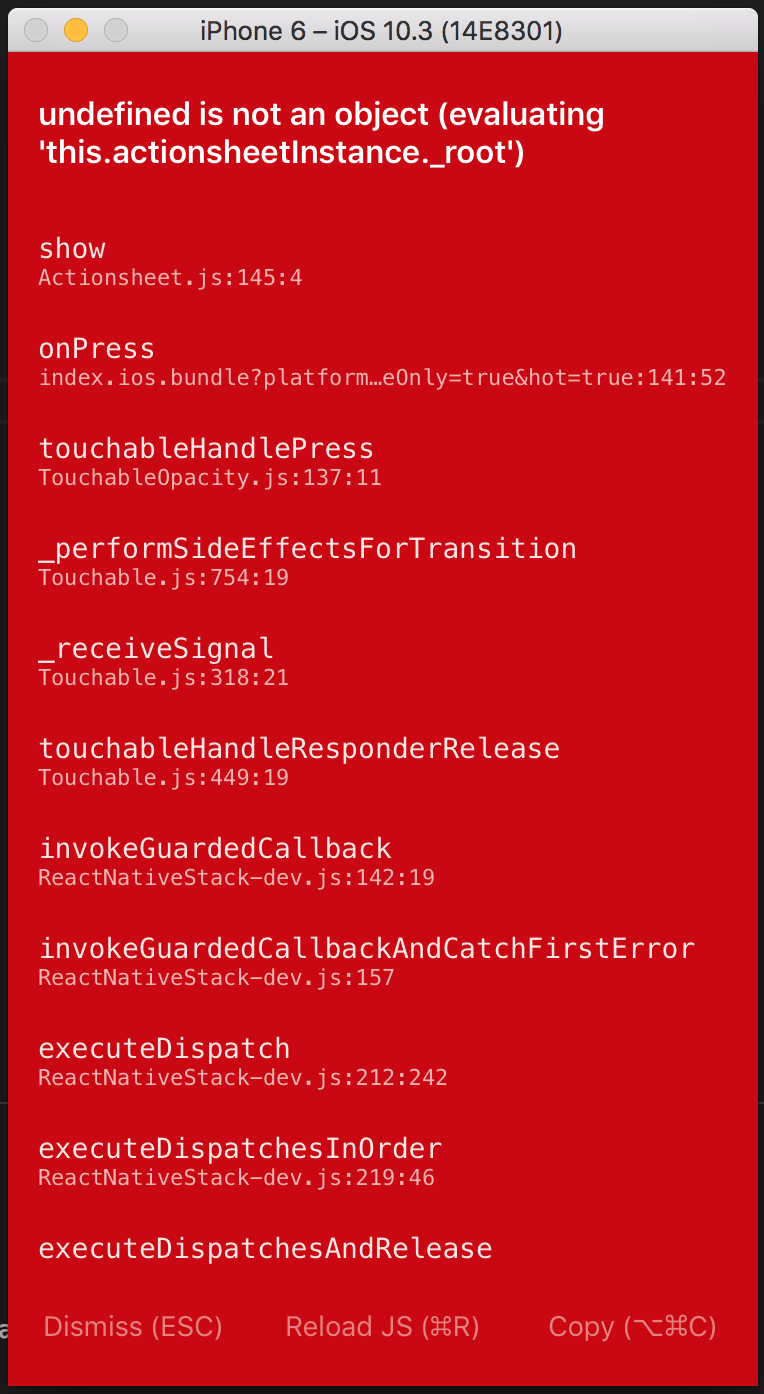 ActionSheet 'show' method says undefined is not an object · Issue #680 · GeekyAnts/NativeBase ...