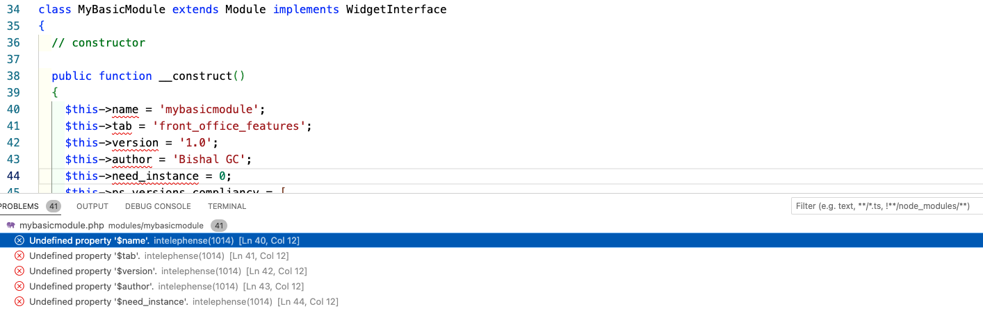 Properties of Parent class · Issue #2662 · bmewburn/vscode-intelephense · GitHub