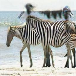 Weird zebra ghost in the generated image background for horse2zebra ...