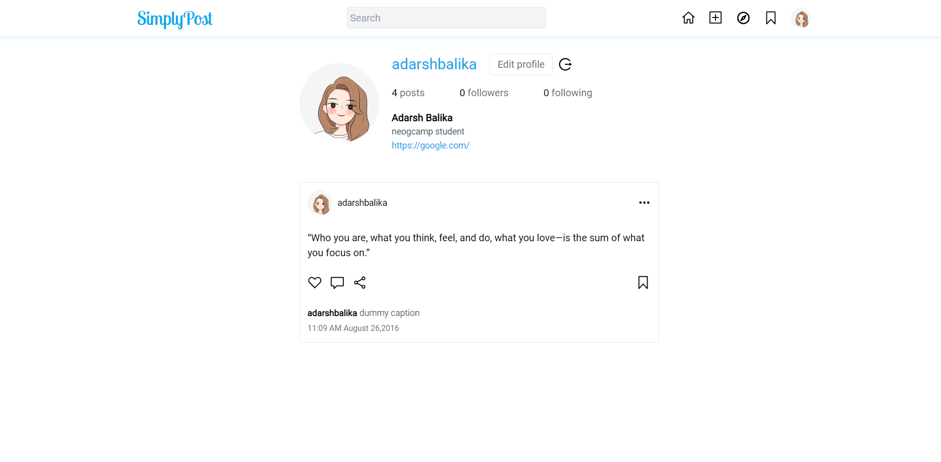 GitHub - bigyanpatel/simply-post: A social media app to share your book knowledge