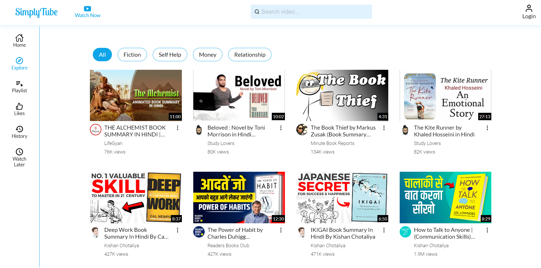 GitHub - bigyanpatel/simply-tube: A video streaming app to learn from book summaries.
