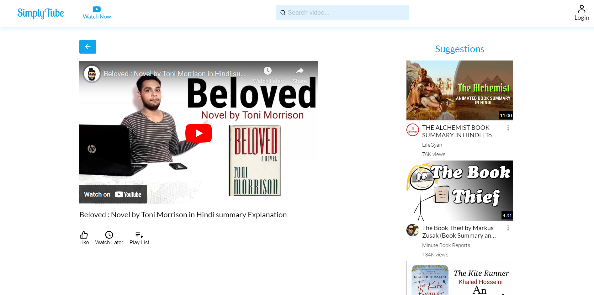 GitHub - bigyanpatel/simply-tube: A video streaming app to learn from book summaries.