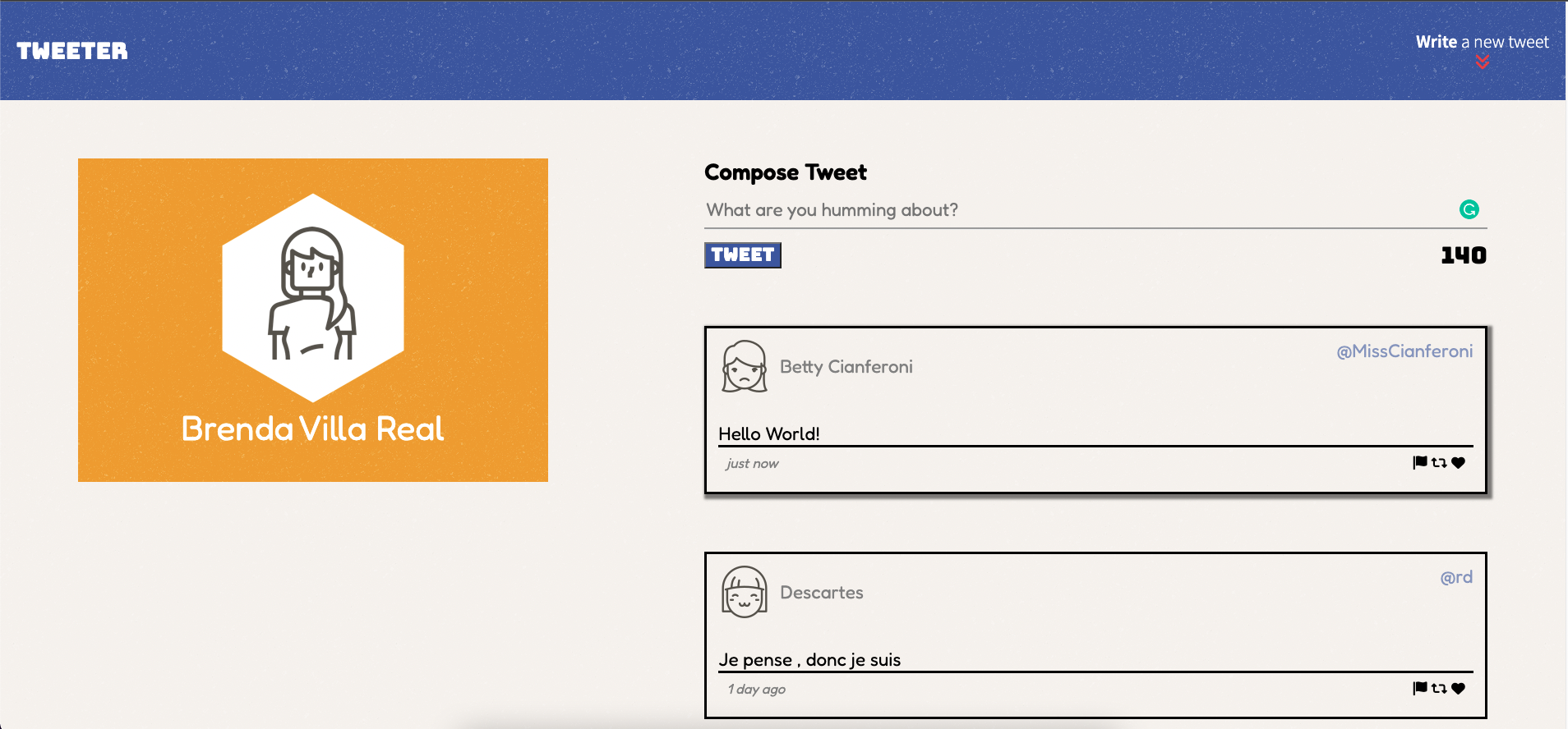 GitHub - brendsmvreal/my-tweeter