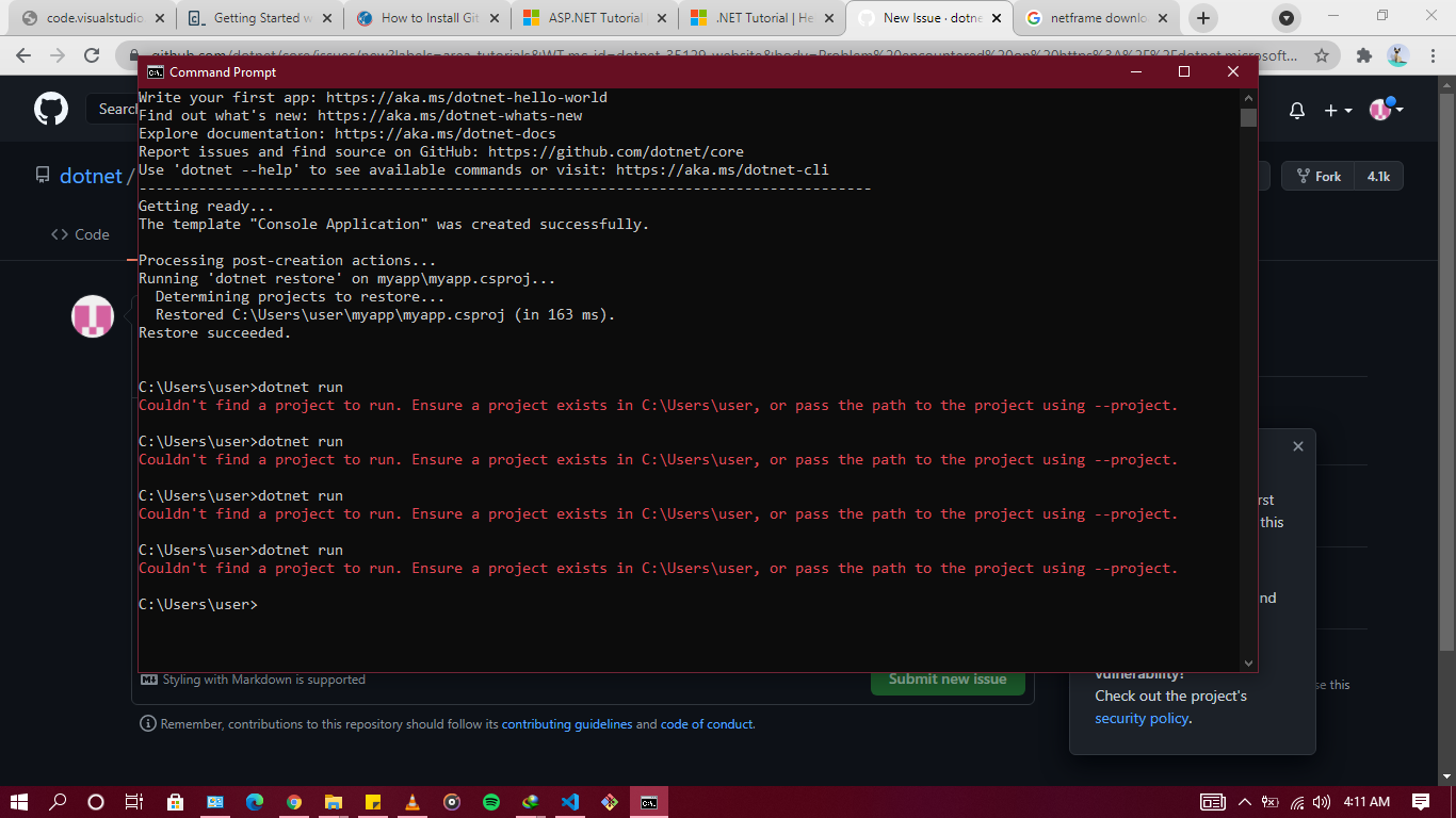 just got started · Issue #6533 · dotnet/core · GitHub