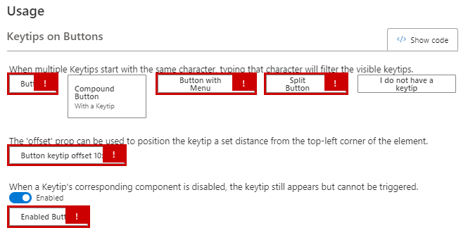 Accessibility Keytips Contain Aria Describedby Values That Dont Correspond To Existing Ids 