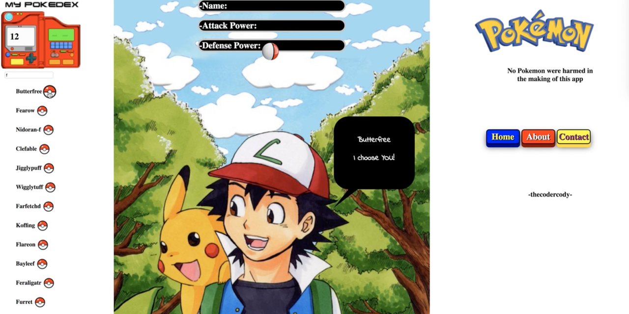 Github Thecodercodymypokedex Single Page App Using Pokemon Api