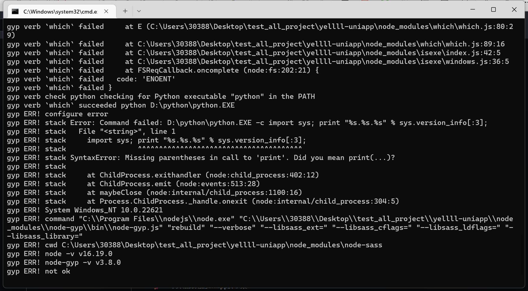 请问这个错误是要安装python2版本才能解决依赖安装问题吗 · Issue #1 · Mr-Yel/yuque-personal-blog · GitHub