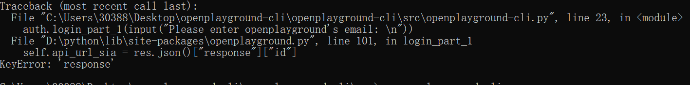 response error · Issue #1 · liej6799/openplayground-cli · GitHub