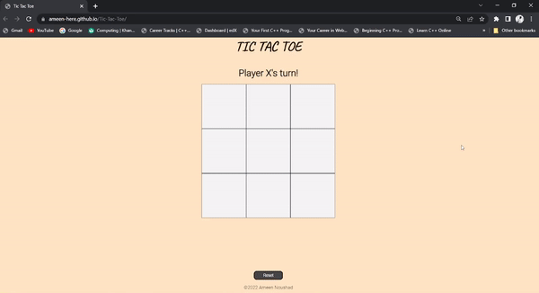GitHub - Ameen-Here/Tic-Tac-Toe: A simple Tic-Tac-Toe game website.