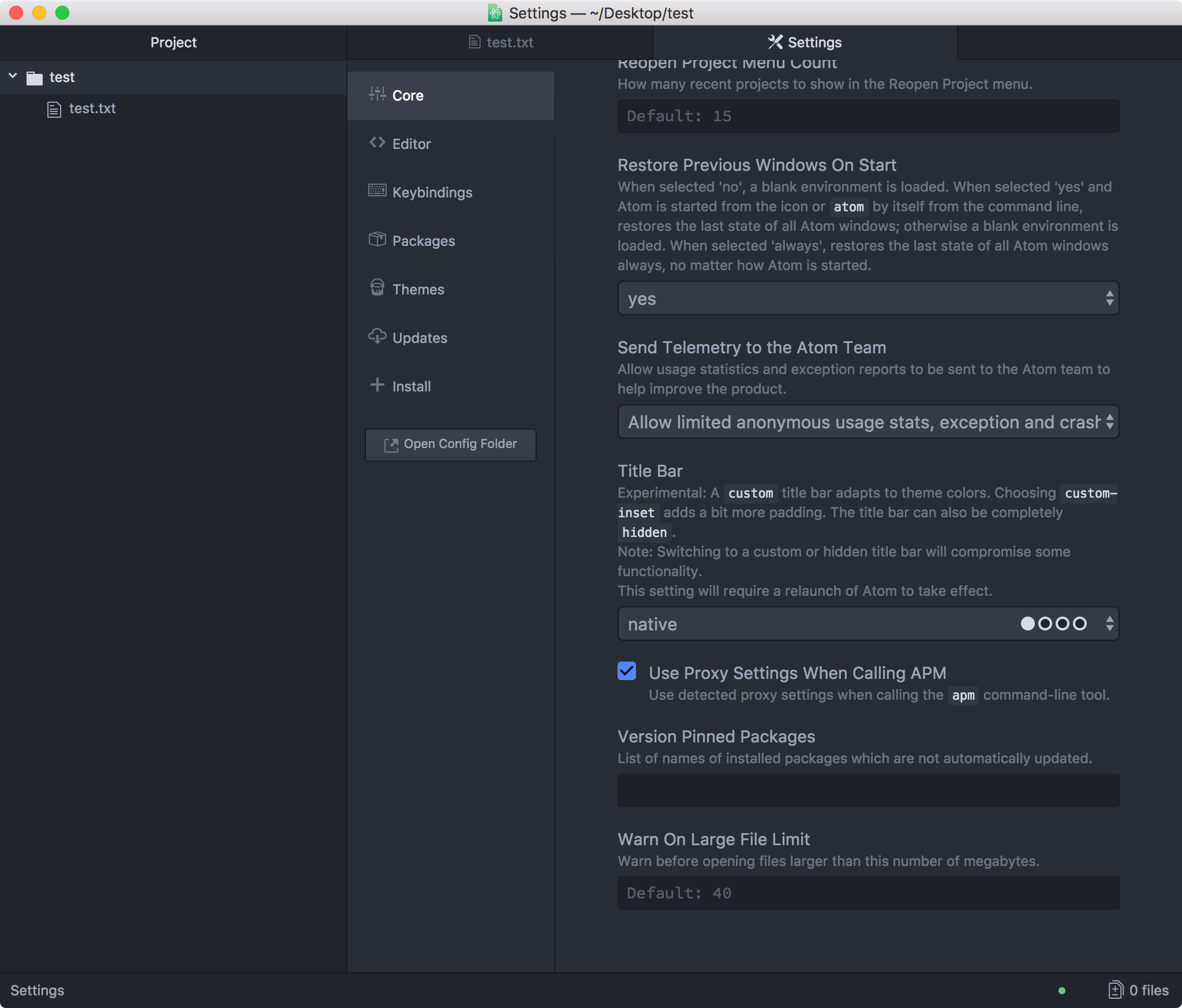 Custom title bar on Windows/Linux · Issue #13249 · atom/atom · GitHub