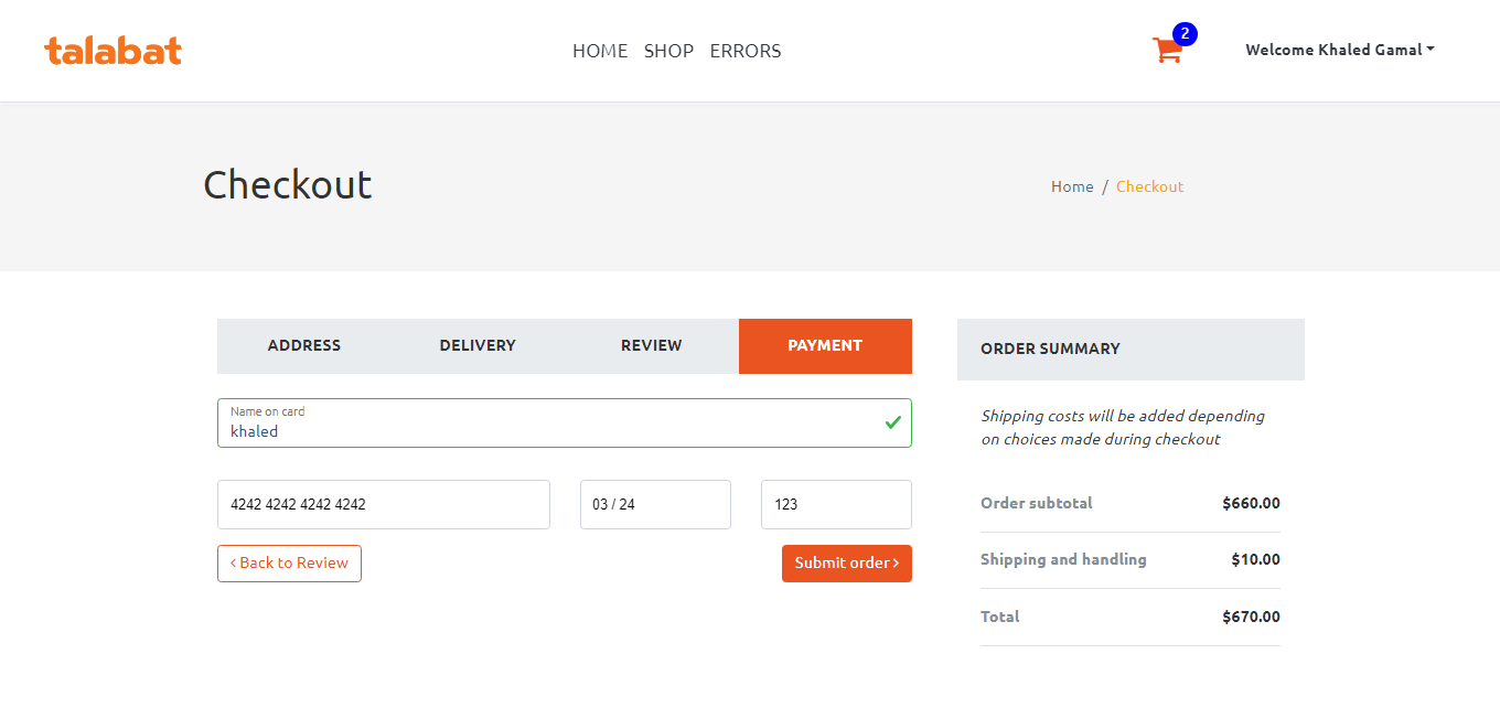 GitHub - KhaledElnassag/Talabat