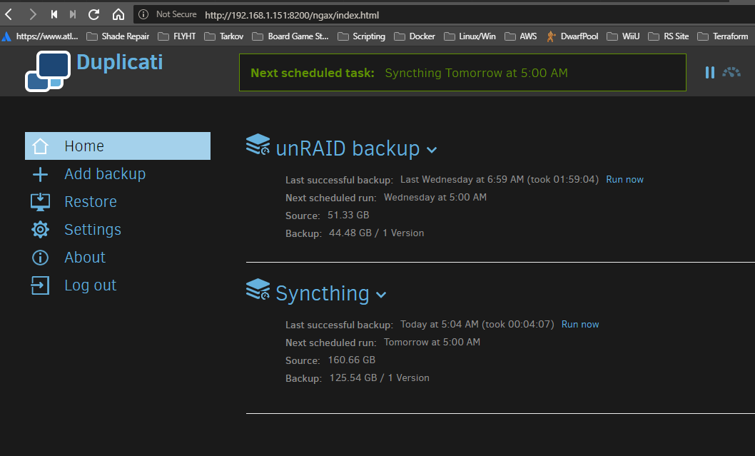 Jobs not visible in UI after first login after a docker container update. · Issue #4169 ...