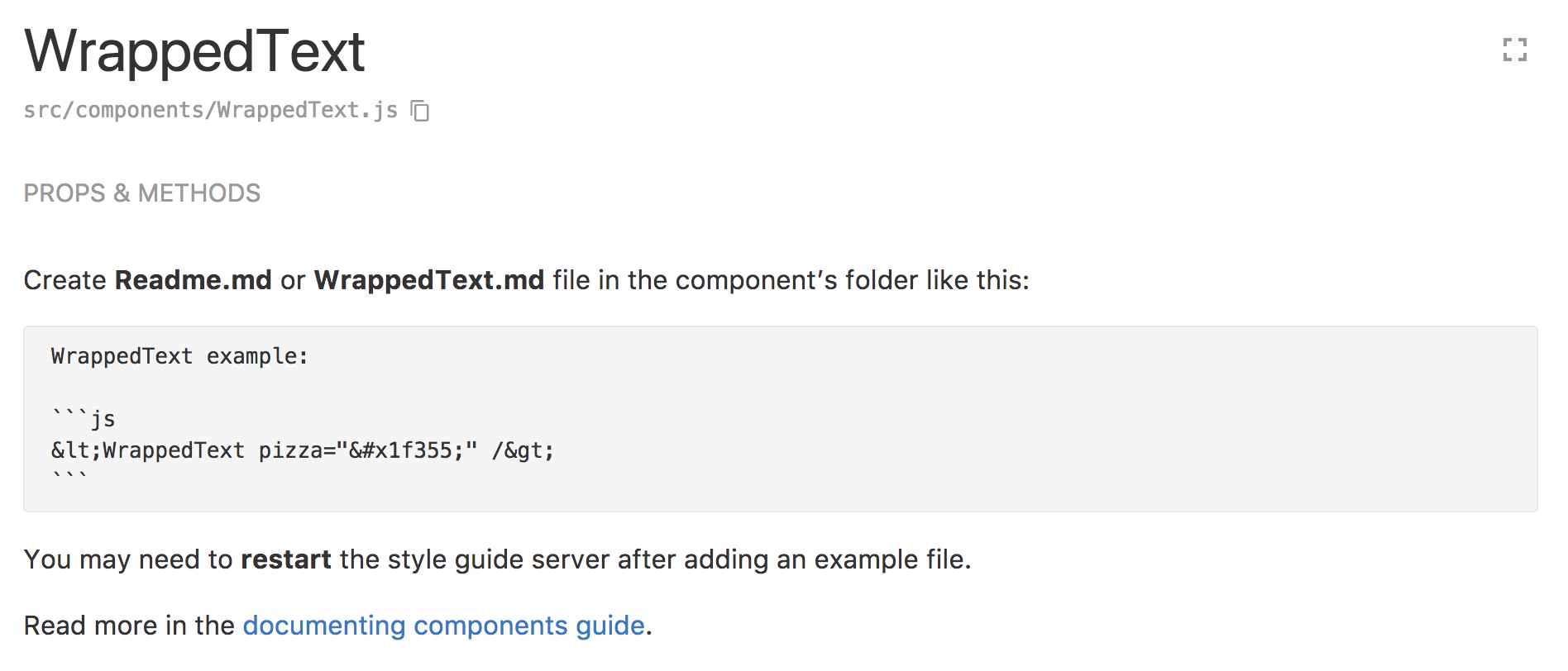 Add examples regression, entities are escaped · Issue #741 · styleguidist/react-styleguidist ...