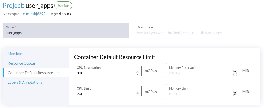 Project/namespace quota not working · Issue #4597 · rancher/dashboard · GitHub