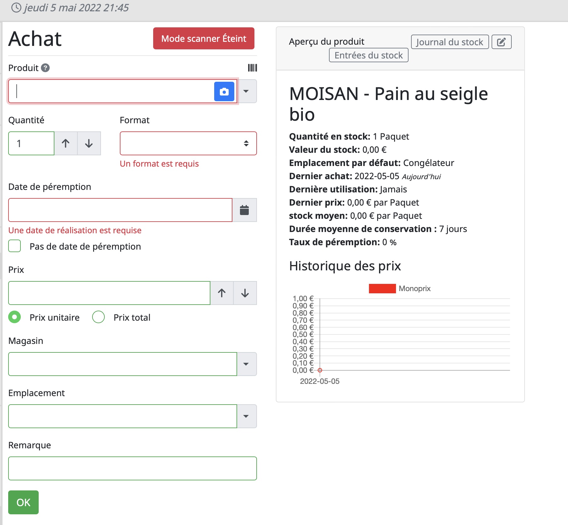 Bug: · Issue #1882 · grocy/grocy · GitHub Bug: · Issue #1882 · grocy/grocy · GitHub