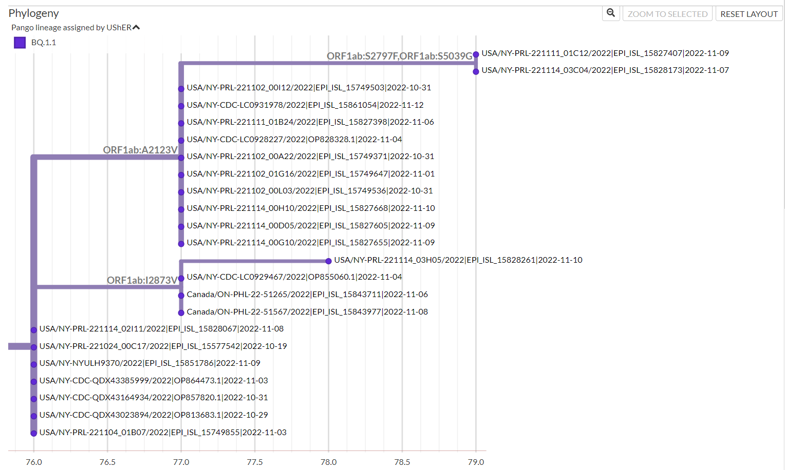 BQ.1.18 with S:Y144-, S:F490S and N:G30- in New York (8 sequences) · Issue #1350 · cov-lineages ...