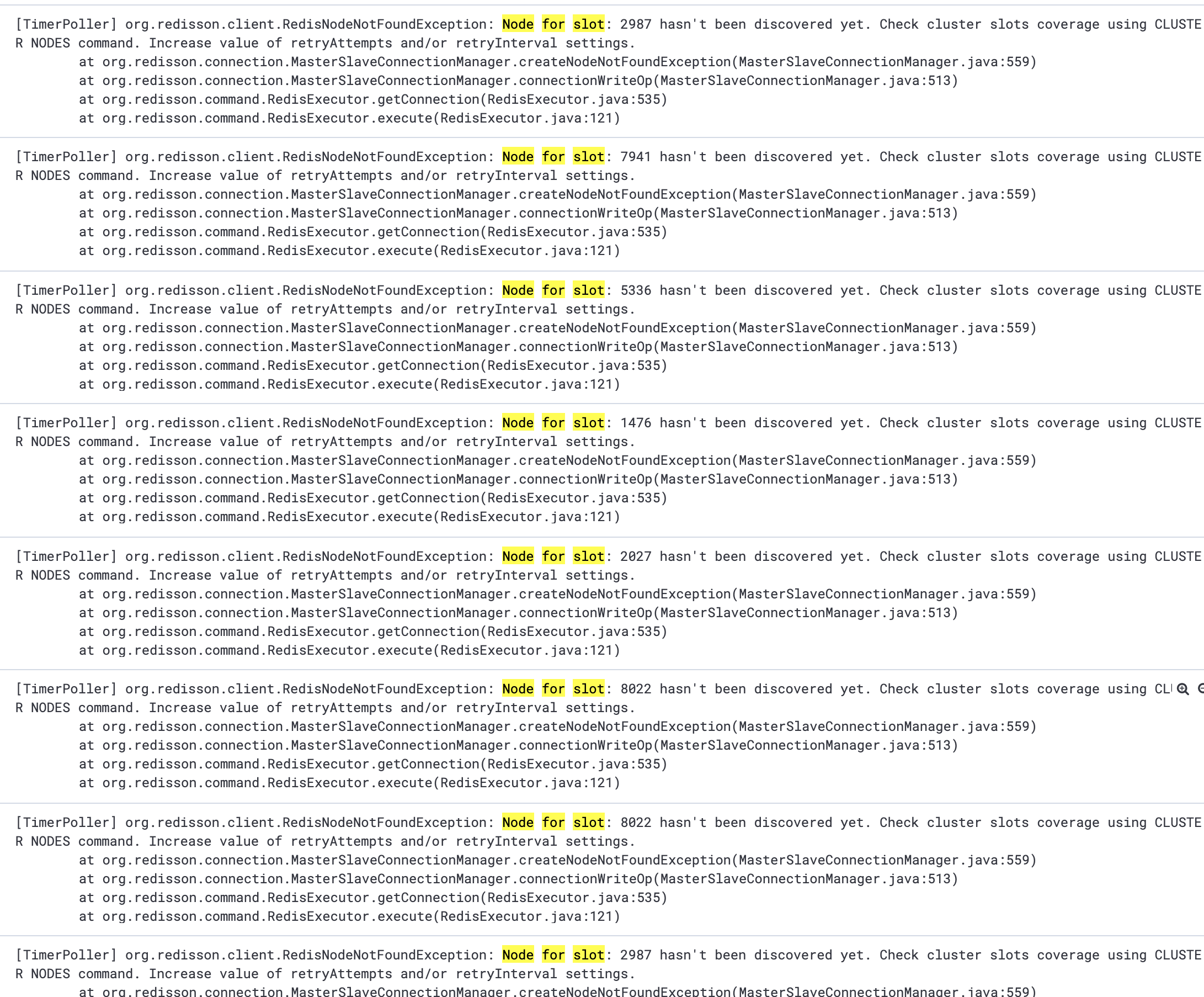 `redisnodenotfoundexception` Still Exists When Redis Cluster Fail Over · Issue 3781 · Redisson