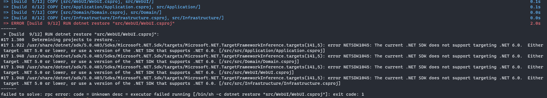 DockerFile is referencing wrong image version · Issue #520 · jasontaylordev/CleanArchitecture ...