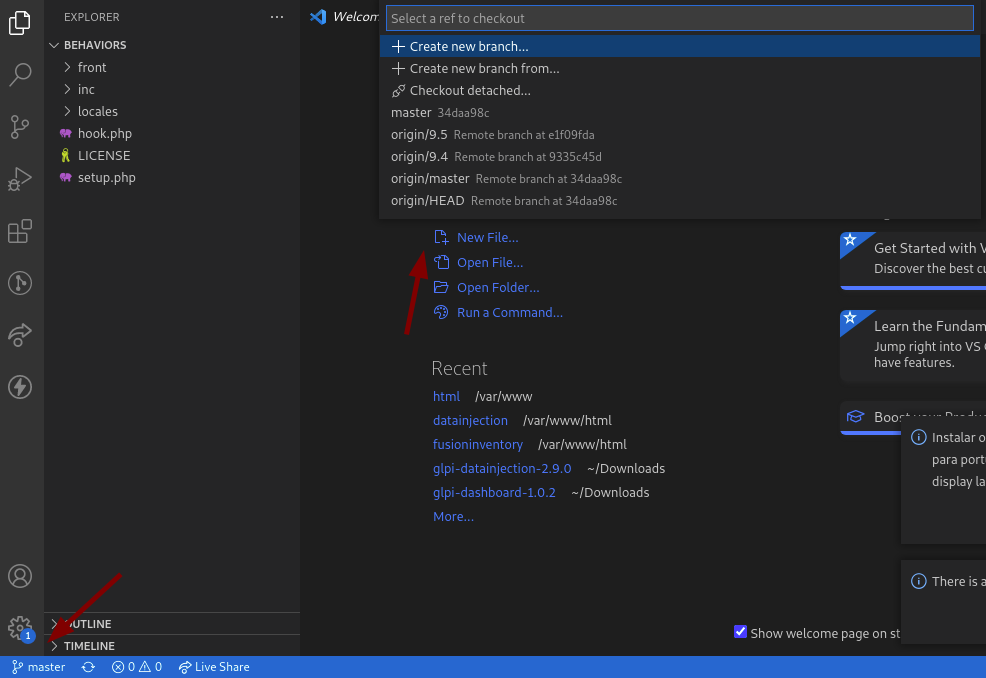 Adicionar Branch 9.5 - dev · Issue #1 · verdanatech/behaviors · GitHub