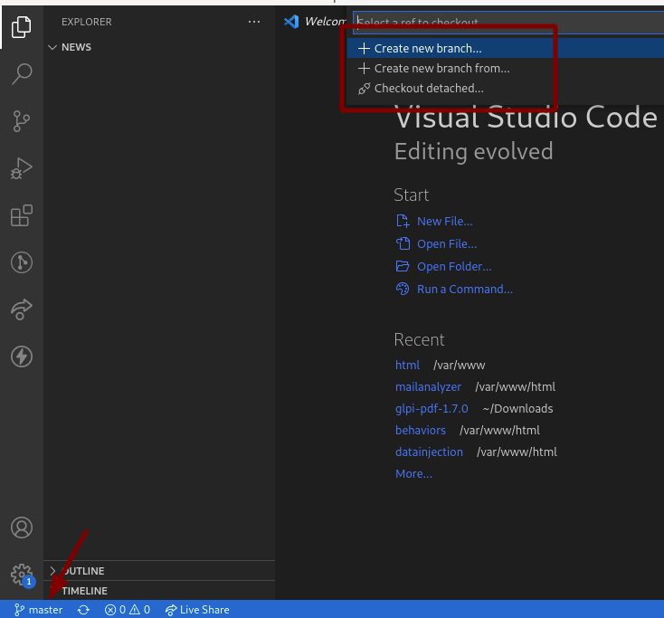 Criar branchs 9.5 e 9.5 - dev · Issue #1 · verdanatech/news · GitHub