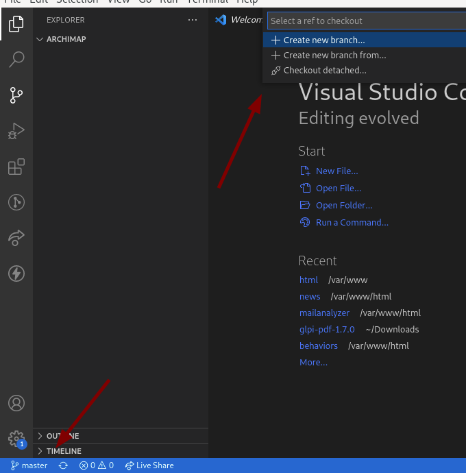 Criar branch 9.5 e 9.5 - dev · Issue #1 · verdanatech/archimap · GitHub