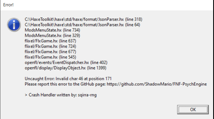 I can't enter mods menu · Issue #11874 · ShadowMario/FNF-PsychEngine ...
