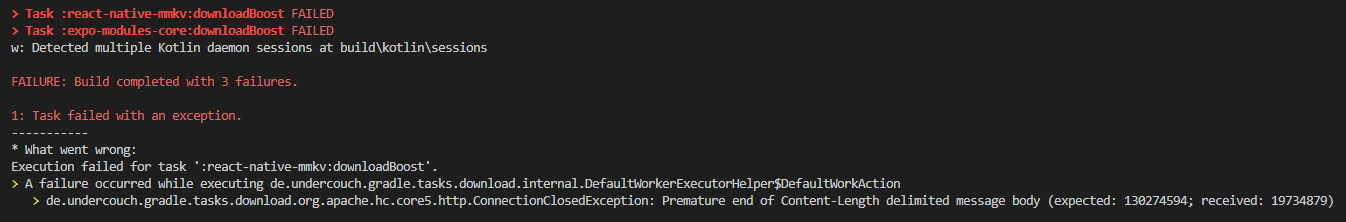 Execution failed for task ':expo-modules-core:downloadBoost' · Issue #19596 · expo/expo · GitHub
