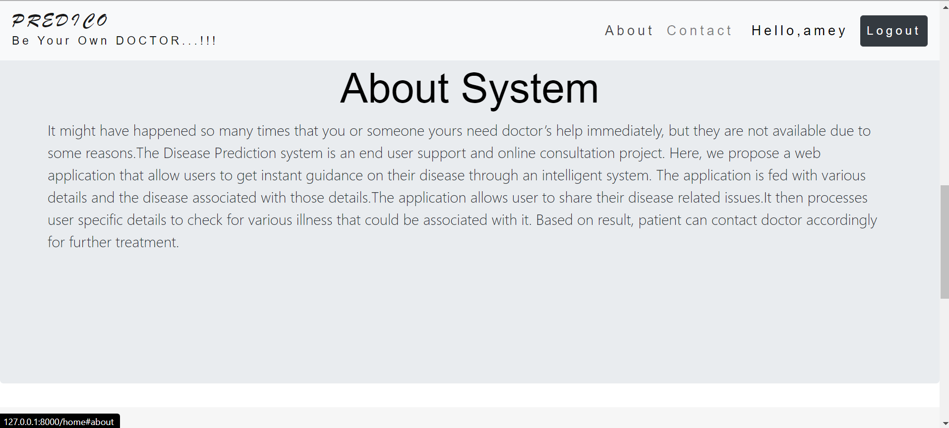 GitHub - anjaligupta02/Disease-Prediction-System: Disease Prediction ...