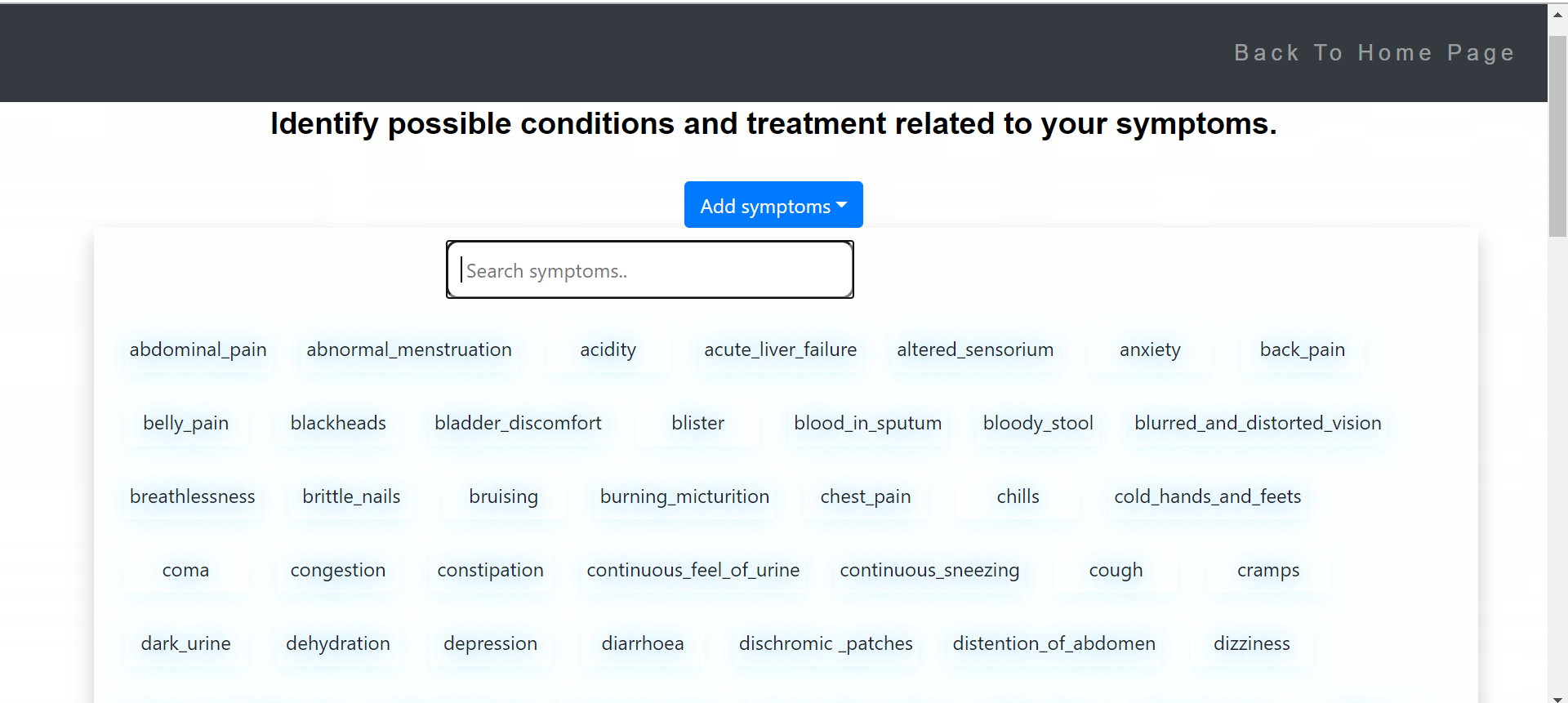 GitHub - anjaligupta02/Disease-Prediction-System: Disease Prediction ...