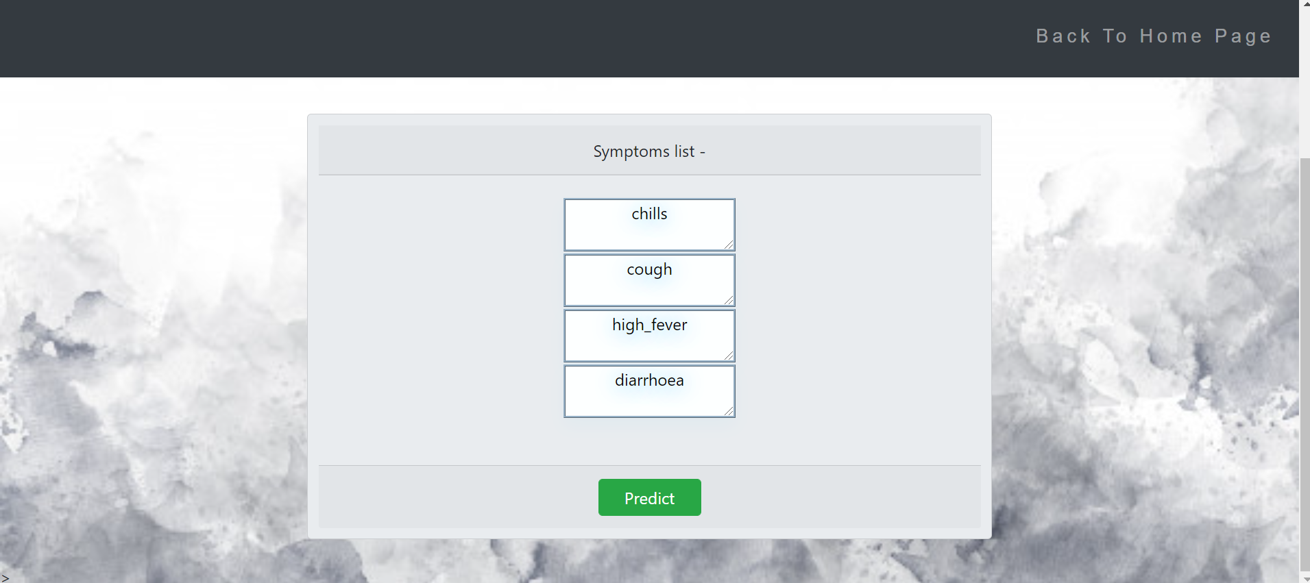 GitHub - anjaligupta02/Disease-Prediction-System: Disease Prediction ...
