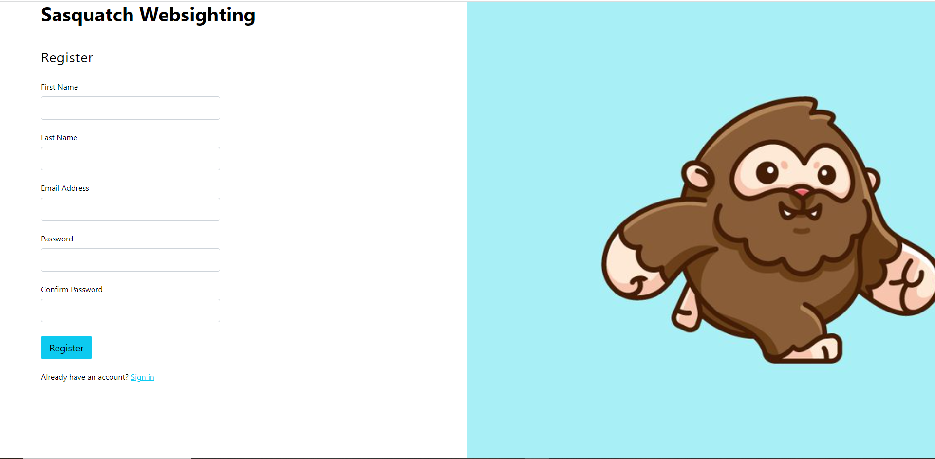 GitHub - diamondste/Sasquatch_Websight