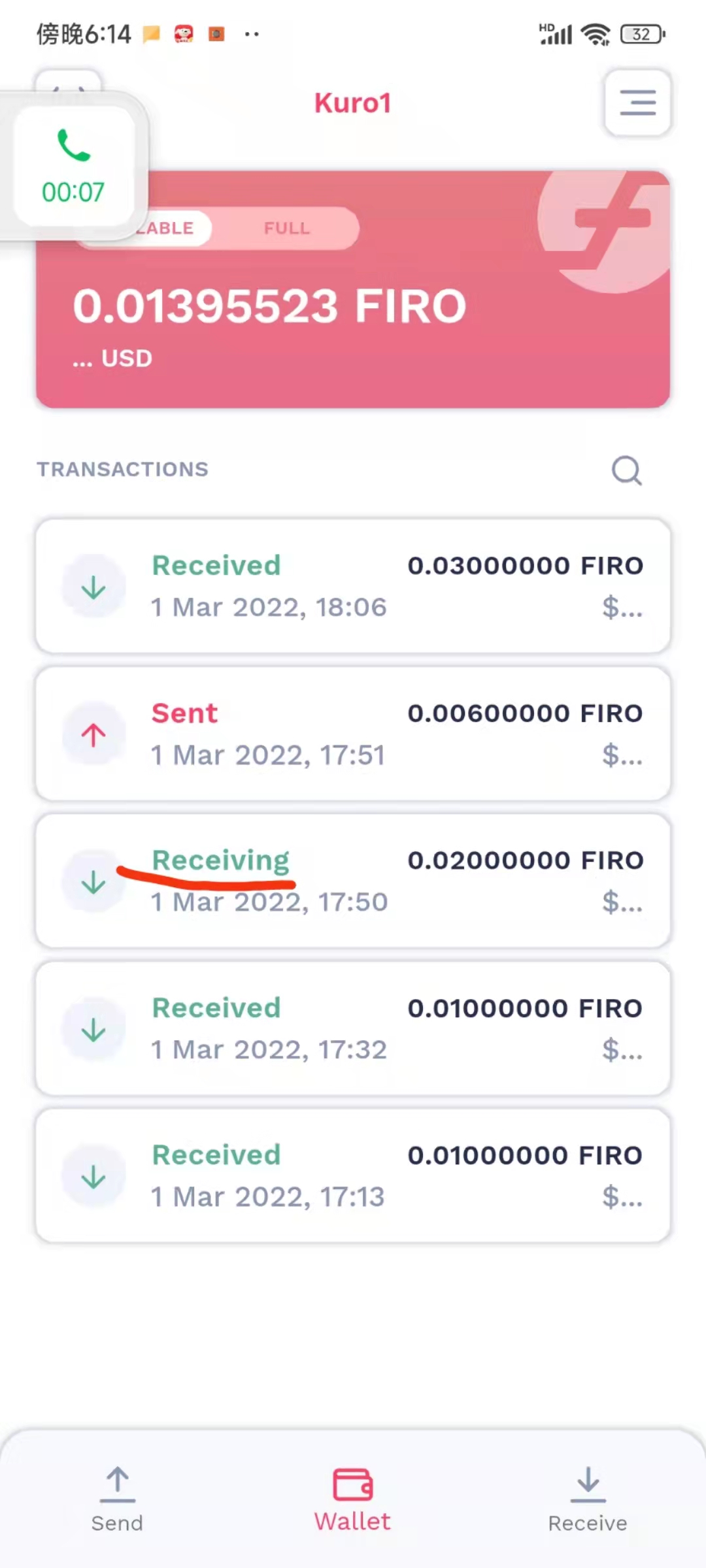 Sent Firo to Campfire wallet and it shows as pending even after ...