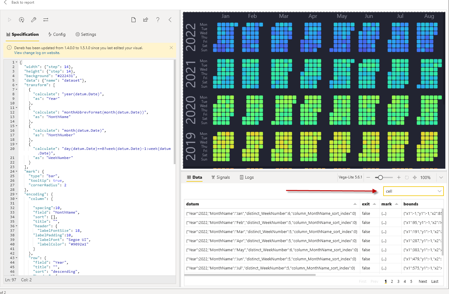 Complex dataset in debugging pane causes WebView2 error · Issue #352 · deneb-viz/deneb · GitHub