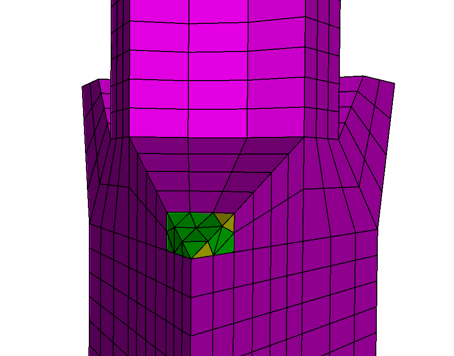 Cubit meshing a few elements manually / meshing a weird sector region ...