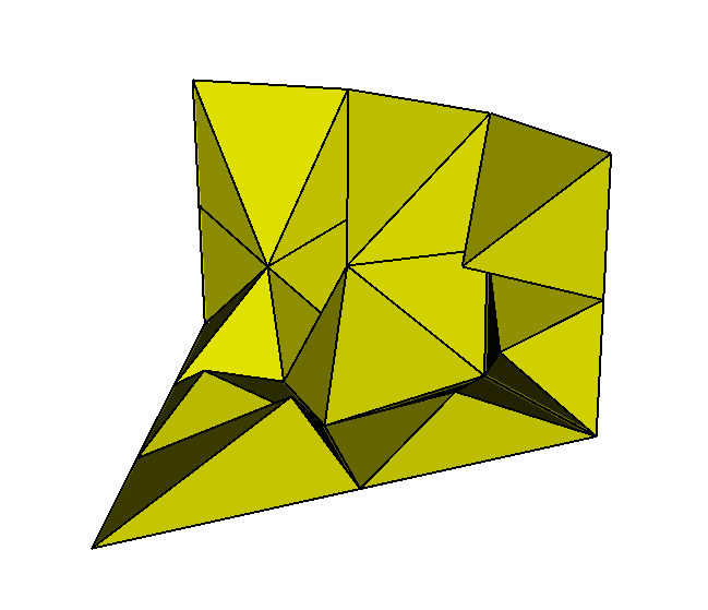 Cubit meshing a few elements manually / meshing a weird sector region ...