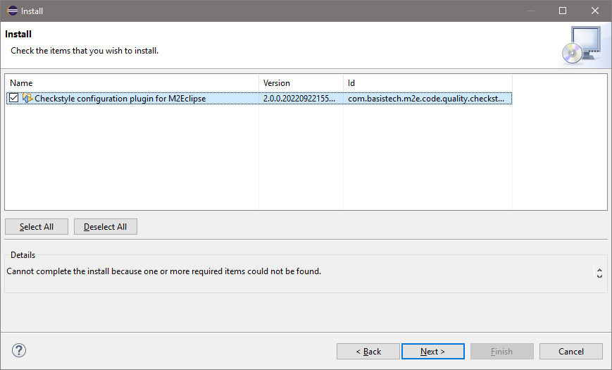 Maven Checkstyle Prevents Project From Installing Through Maven On Eclipse · Issue 3235 · Card