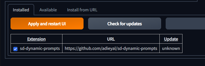Not showing up in the UI · Issue #35 · adieyal/sd-dynamic-prompts · GitHub