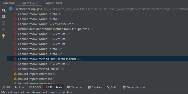 Unknown import errors · Issue #166 · sstokic-tgm/JFTSE · GitHub