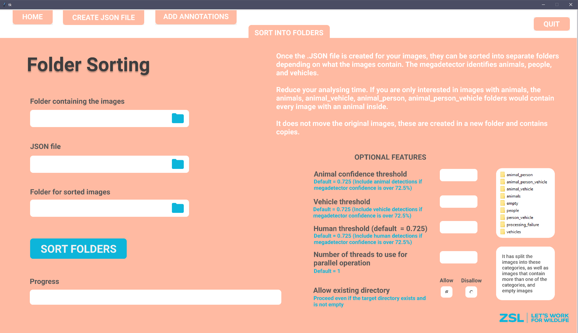 GitHub - NaomiMcWilliam/Megadetector-Interface: GUI created for the ...