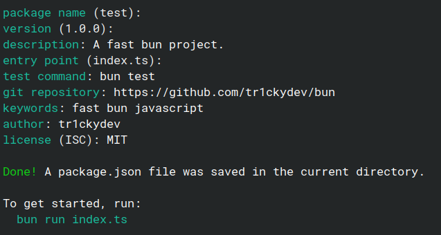 Made `bun init` completely a drop-in replacement for `npm init`. by tr1ckydev · Pull Request ...