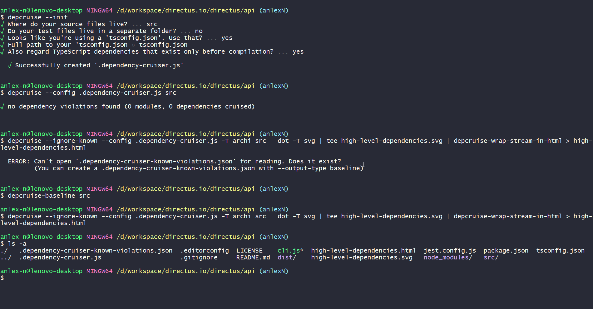 I Can Not Get Dependency Graph For Directus · Issue 654 · Sverweijdependency Cruiser · Github