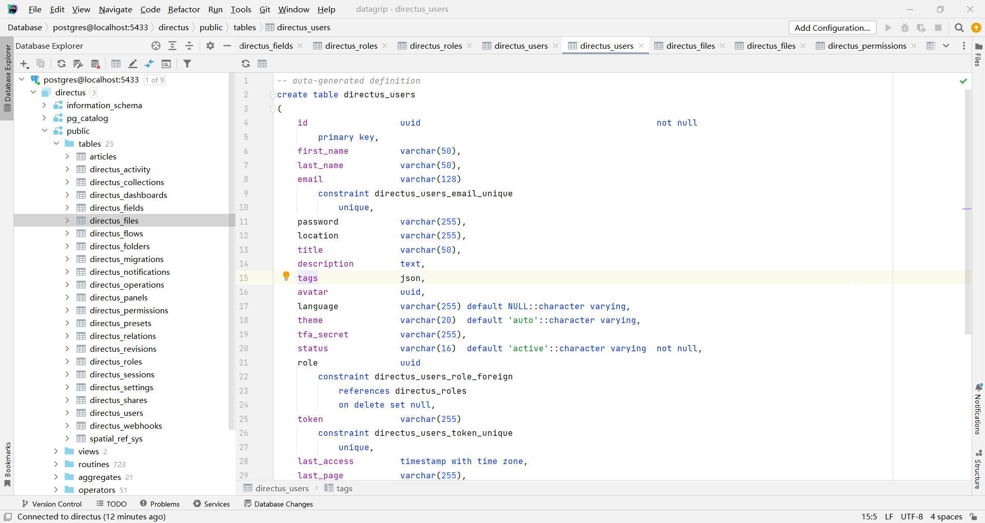 directus_users -> tags docs data type inconsistency · directus directus · Discussion #15624 · GitHub