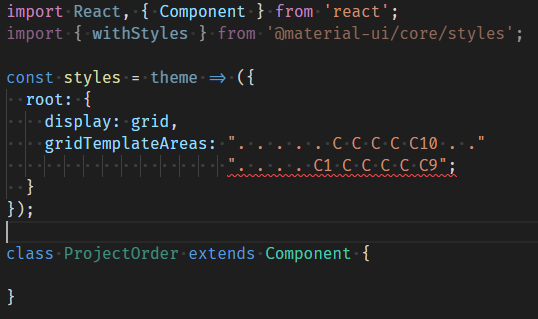 gridTemplateAreas syntax error · Issue #67961 · microsoft/vscode · GitHub