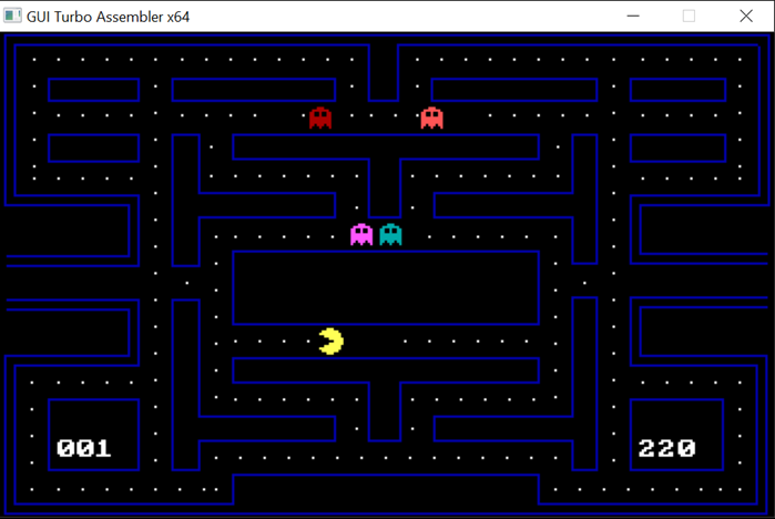 GitHub - Galc3882/Assembly-Pacman: Pacman with AI in Assembly.