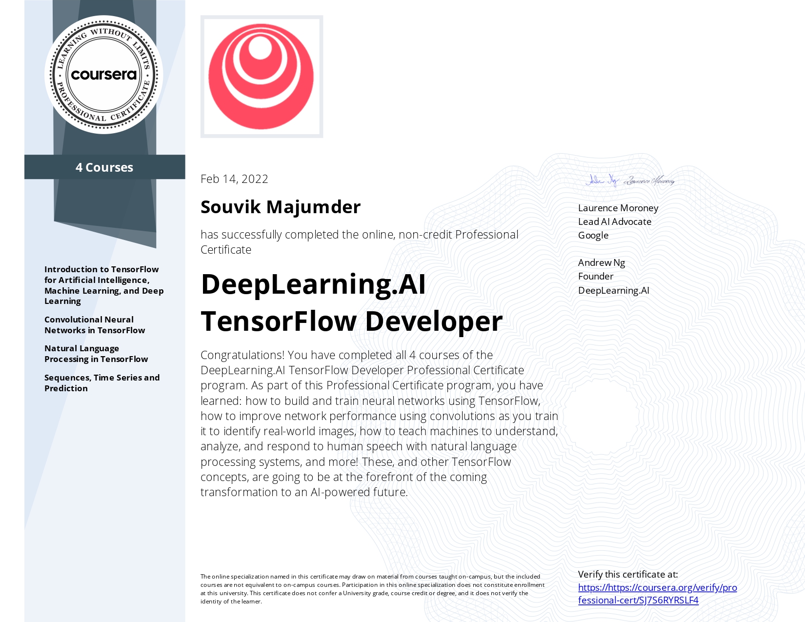 GitHub Souvikmajumder26 Coursera DeepLearning AI TensorFlow Developer GitHub Souvikmajumder26 Coursera DeepLearning AI TensorFlow Developer