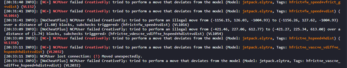 Kick For Elytra · Issue #273 · Updated-NoCheatPlus/NoCheatPlus · GitHub