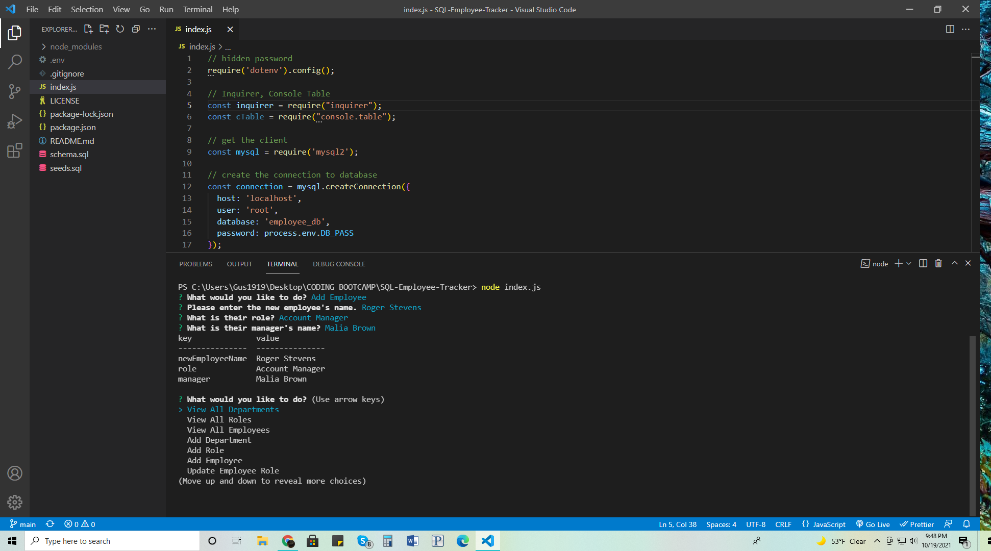GitHub - gus1919/SQL-Employee-Tracker: Building a Content Management ...